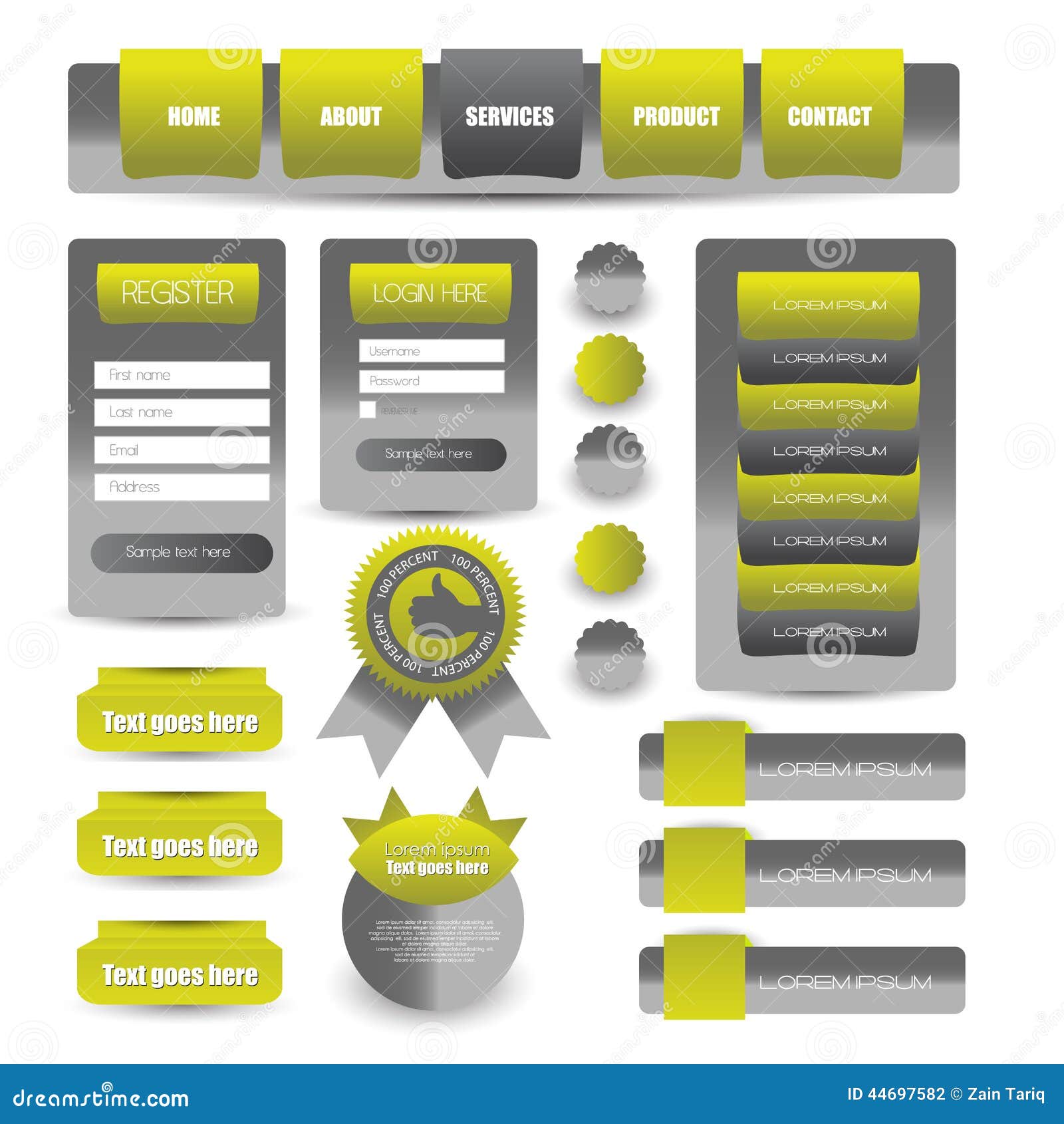 Web designing element stock vector. Illustration of business - 44697582