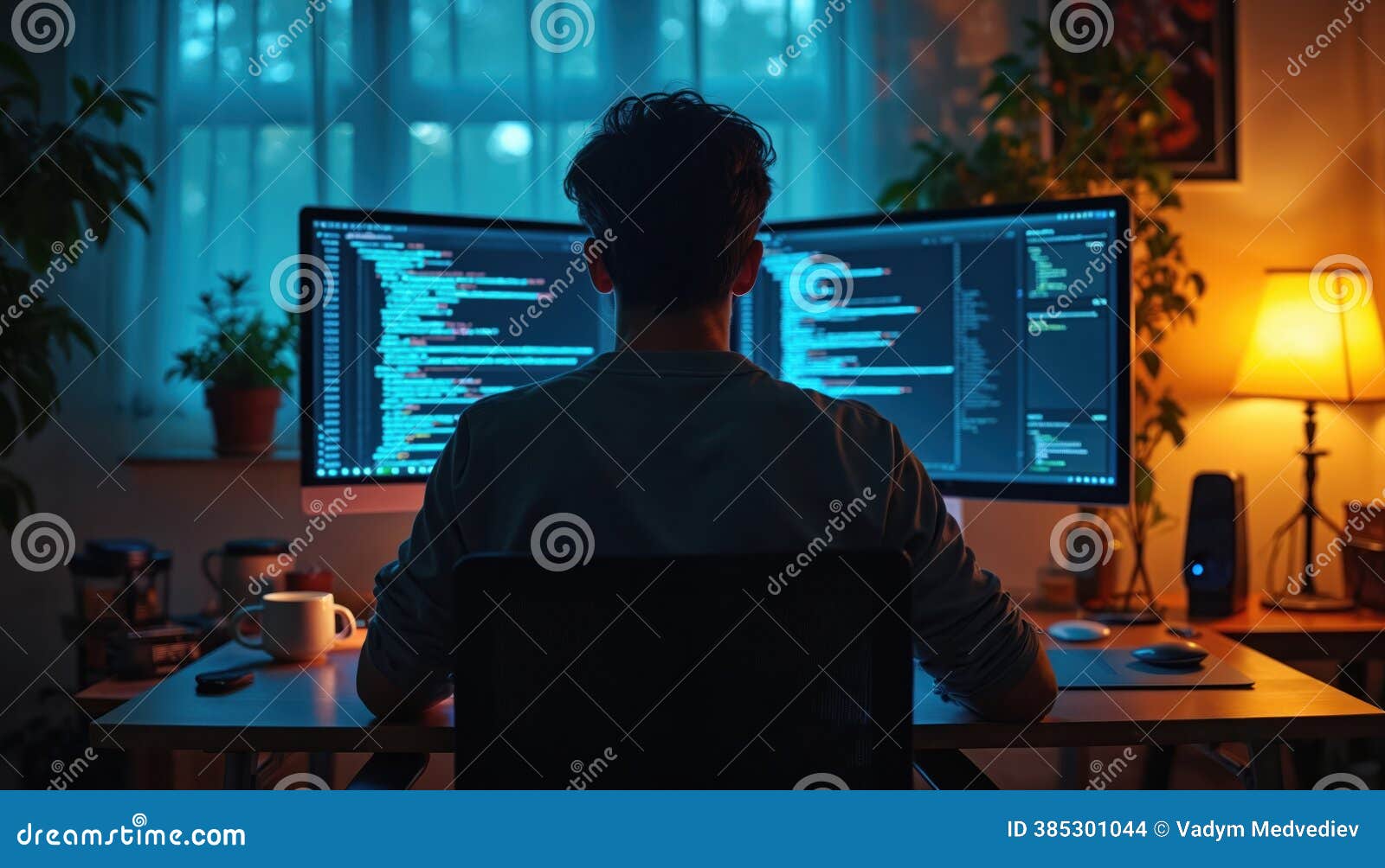 Javascript Code, Web Development, Coding And Programming Of A Site Or Application On Laptop 3d ...