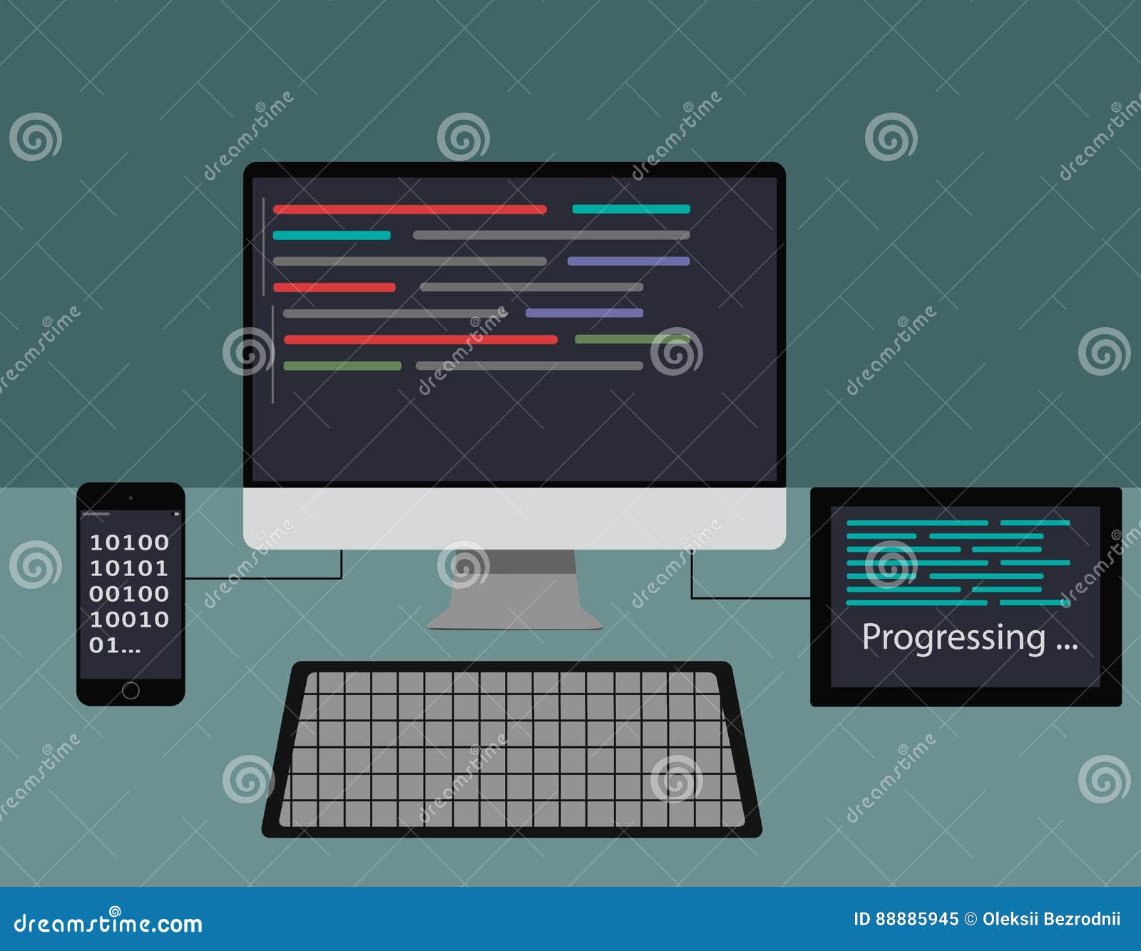 Web Developer Concept Vector For Landing Page Programmer Constructs Website Using Crane And