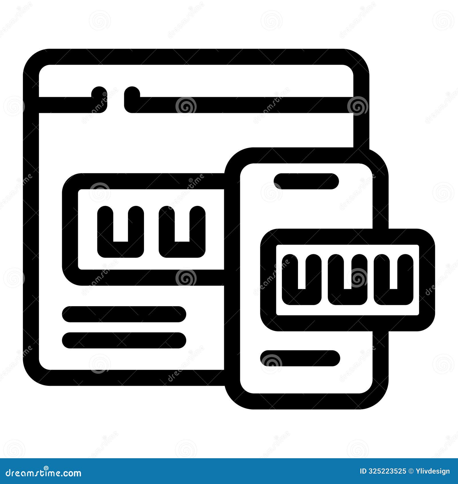 Web Developer Creating Responsive Website Design for Mobile Phone Stock ...