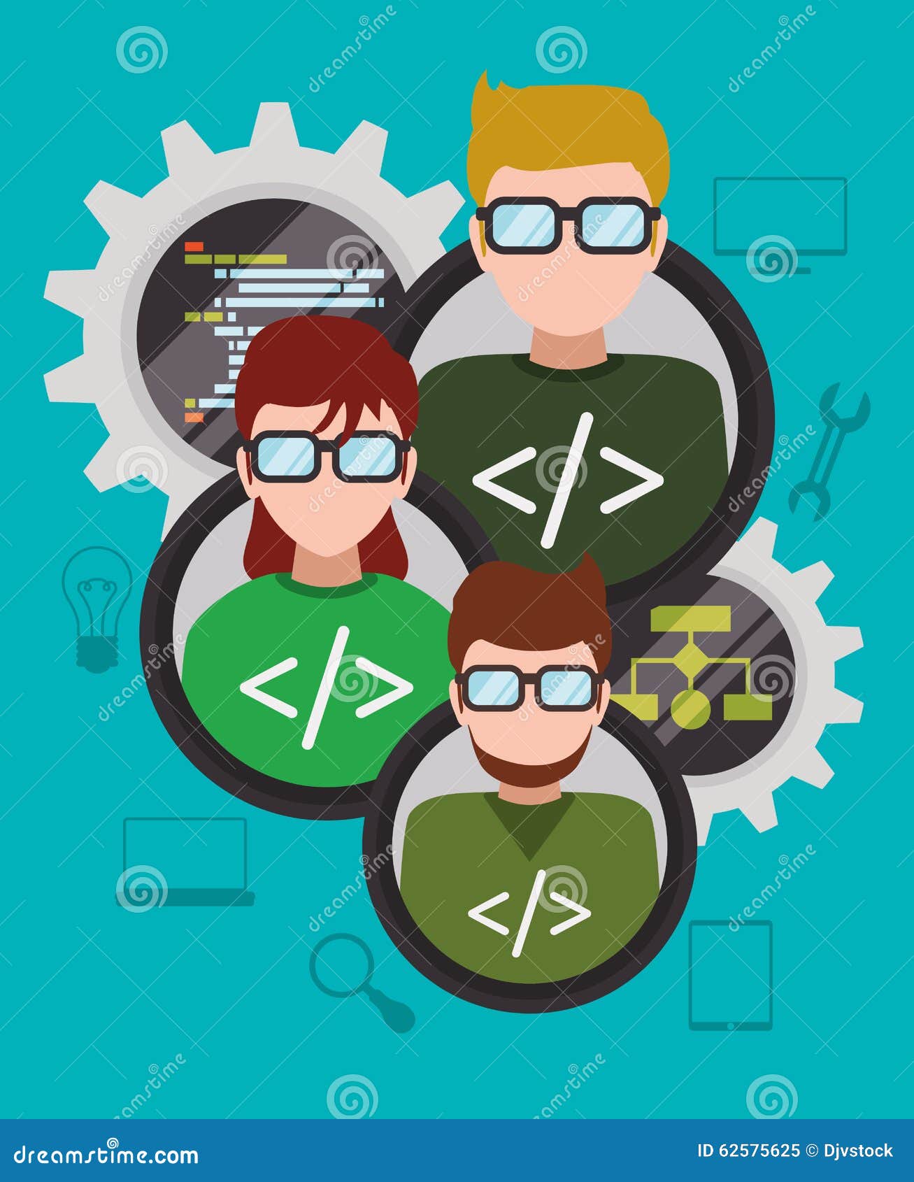 Web developer design stock vector. Illustration of creativity - 62575625