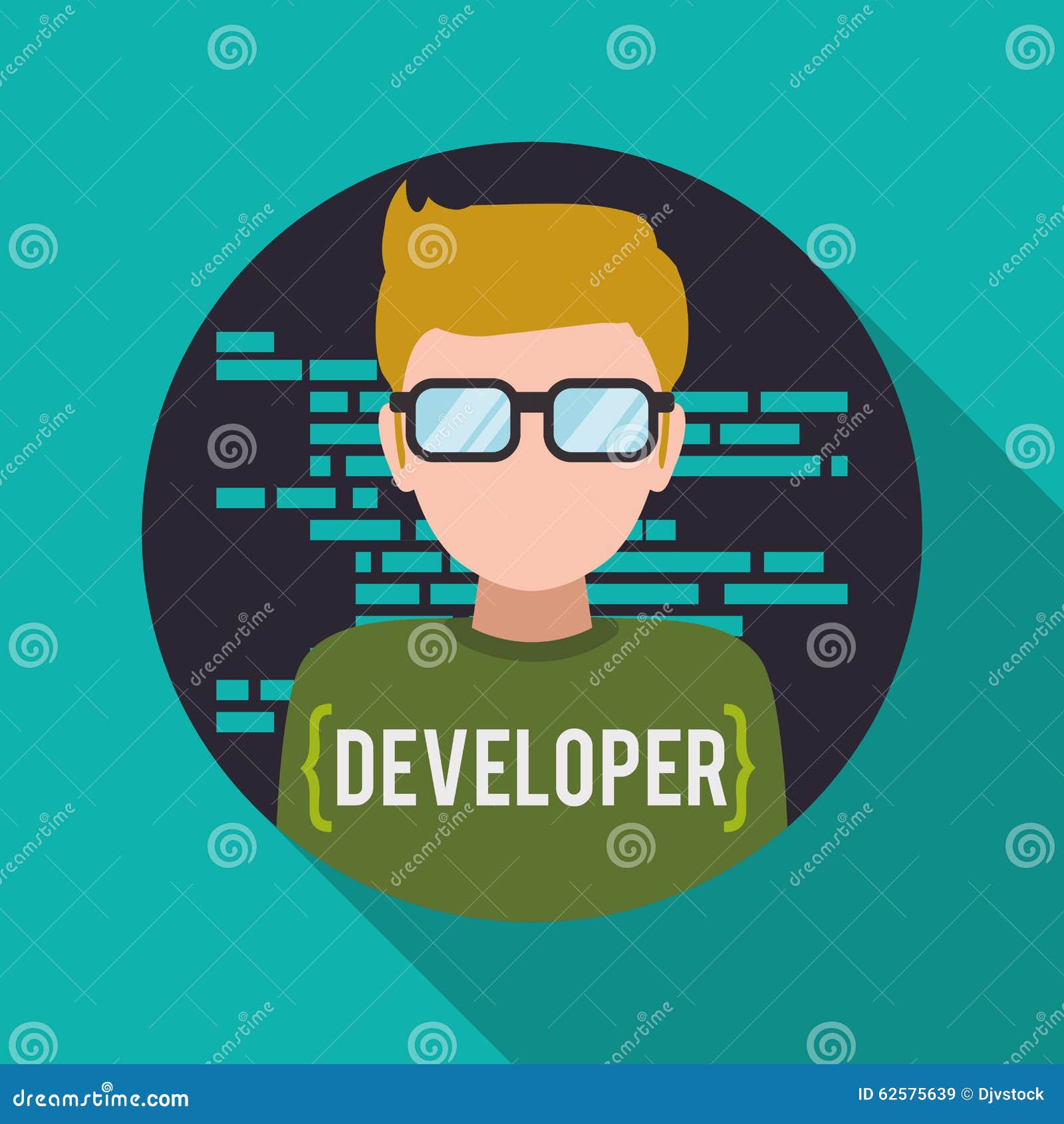 Web developer design stock vector. Illustration of media - 62575639