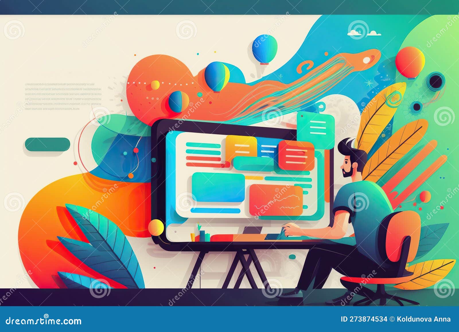 Web Developer Designing and Developing Websites, Created with ...