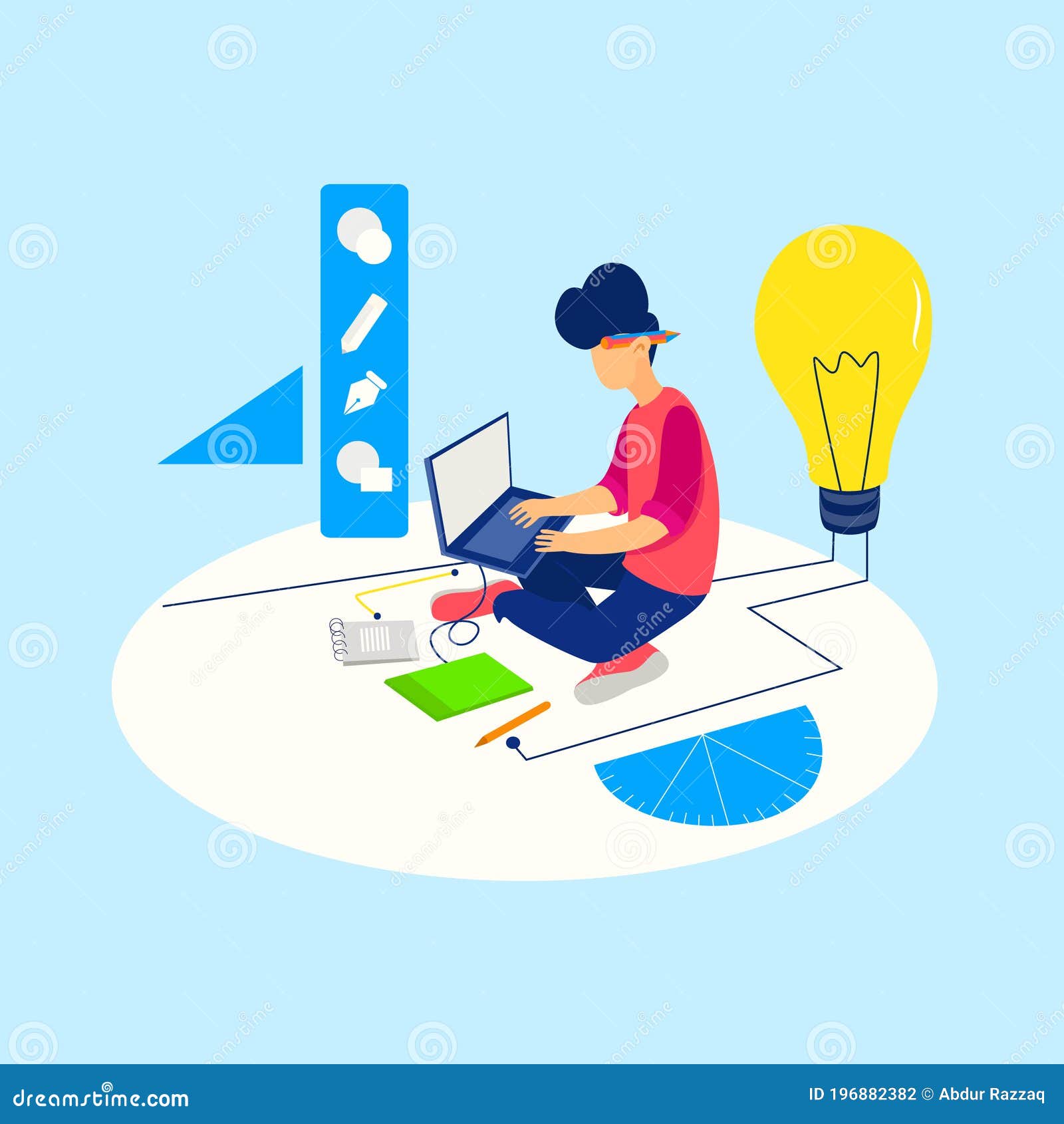 Web Developer Designing Web Layout, Designer Working on Web Project ...