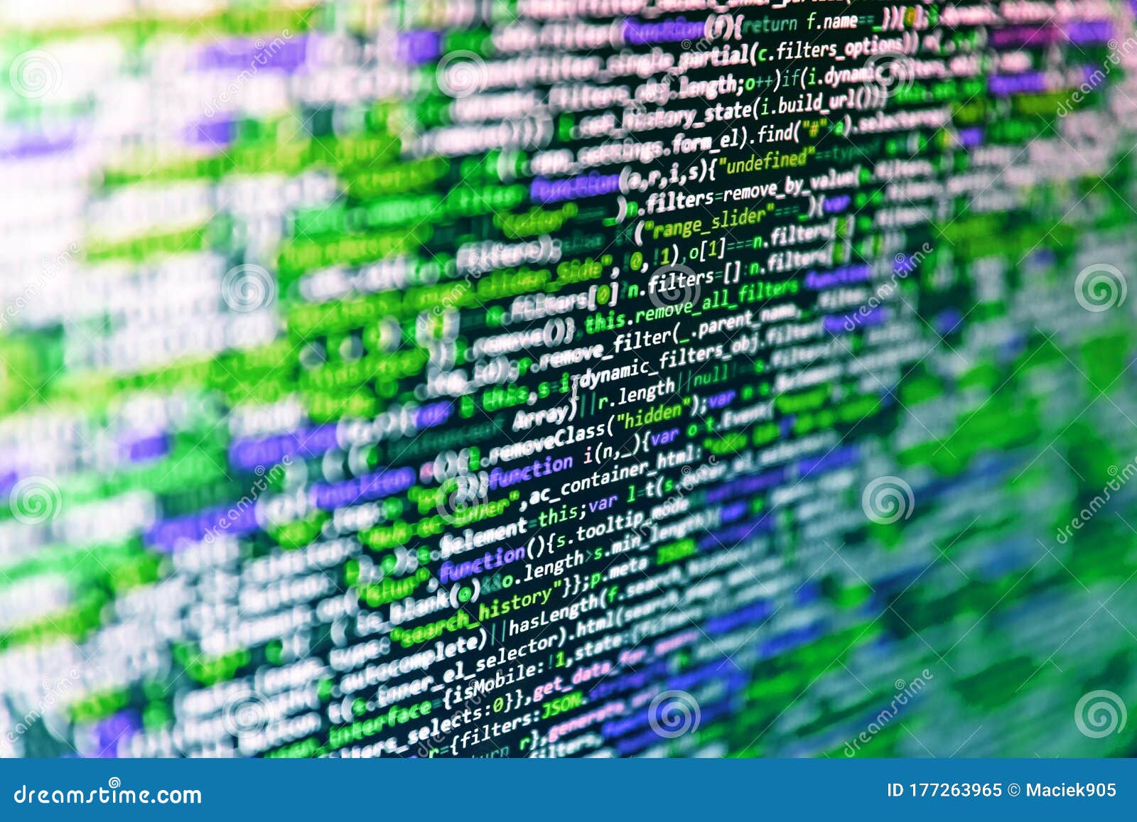 Web Developer Html Code With Css On Screen Writing Programming Code On Laptop Programmer