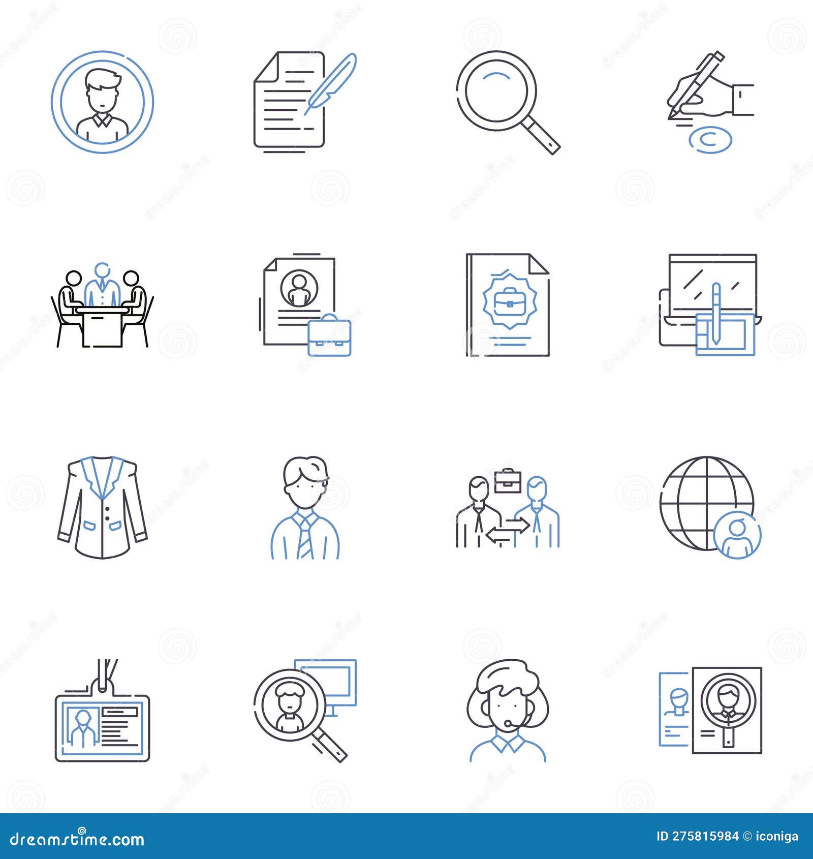Web Developer Line Icons Collection Html Css Javascript Bootstrap Jquery Php Mysql Vector