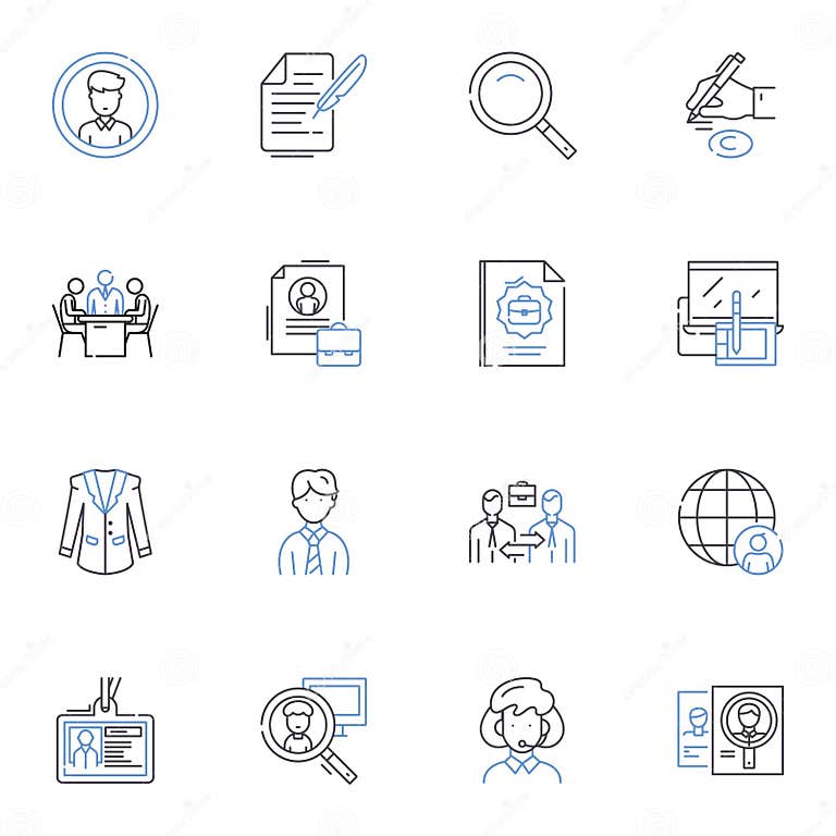 Web Developer Line Icons Collection Html Css Javascript Bootstrap Jquery Php Mysql Vector