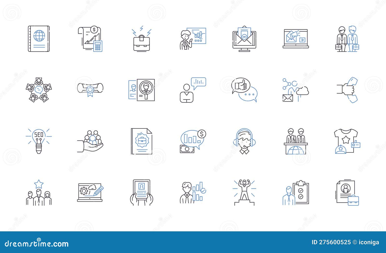 Web Developer Line Icons Collection Html Css Javascript Php Python Ruby Java Vector And