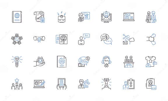 Web Developer Line Icons Collection. HTML, CSS, JavaScript, PHP, Python, Ruby, Java Vector and ...