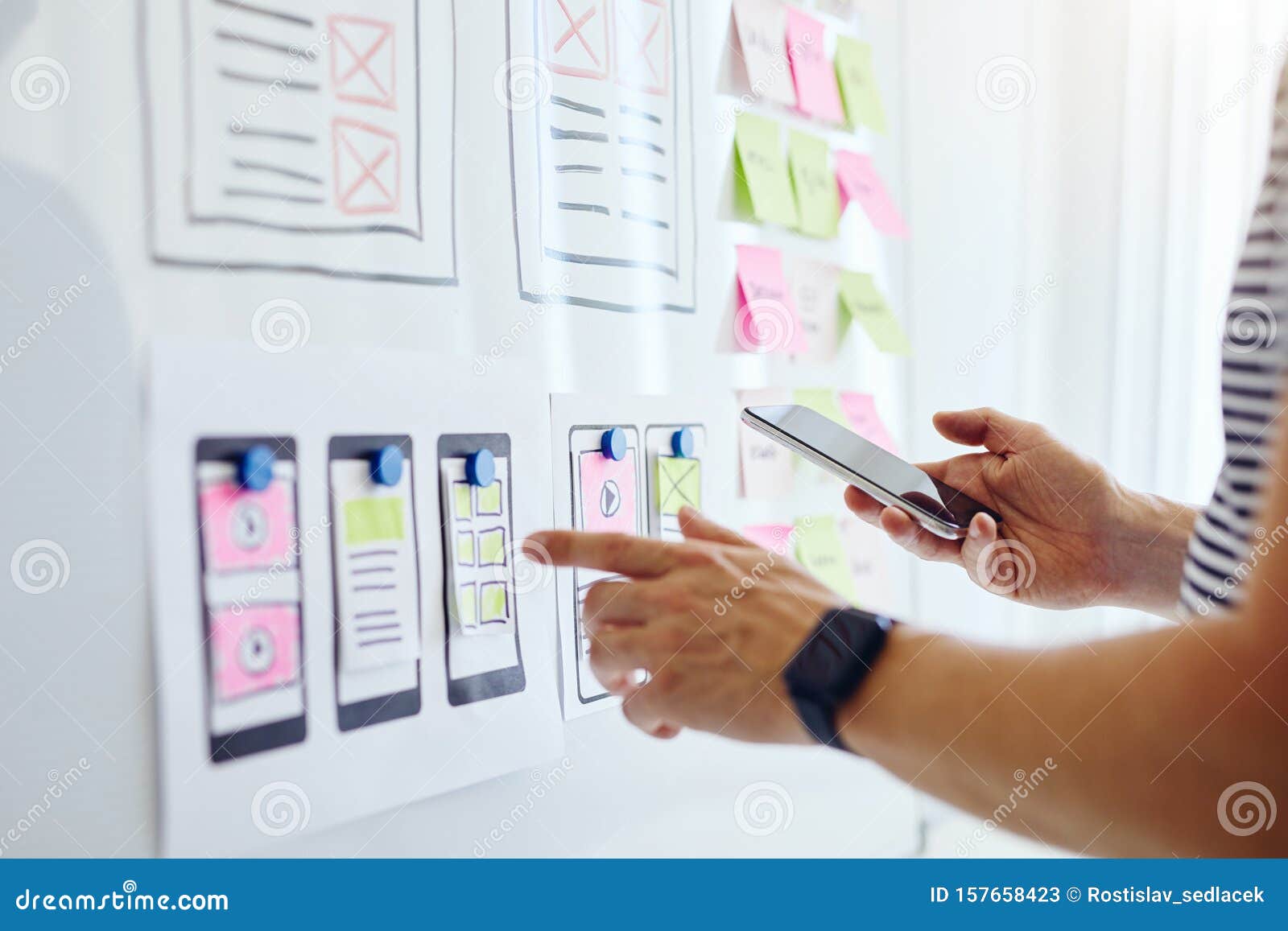 Web Developer with Mobile Phone Planning Website Ux App Development ...