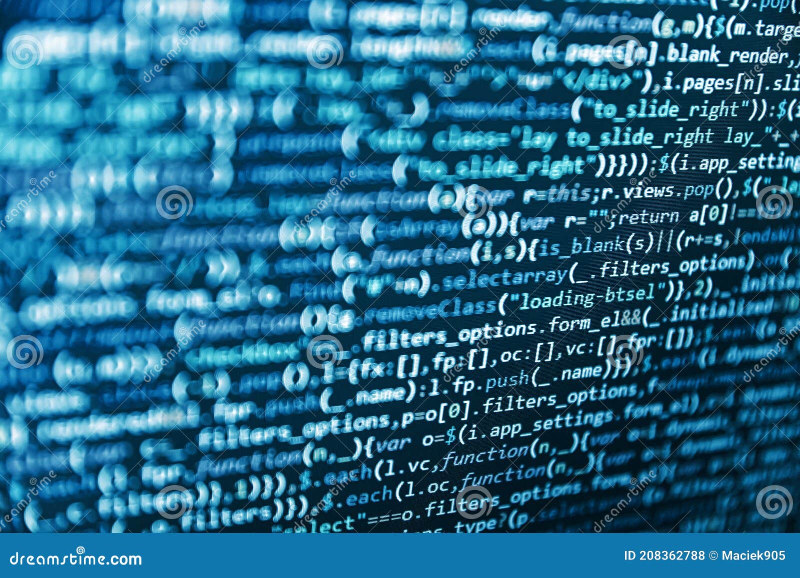 Web Developer Programmer Monitor Screen Display Developer Working On Program Codes Programmer