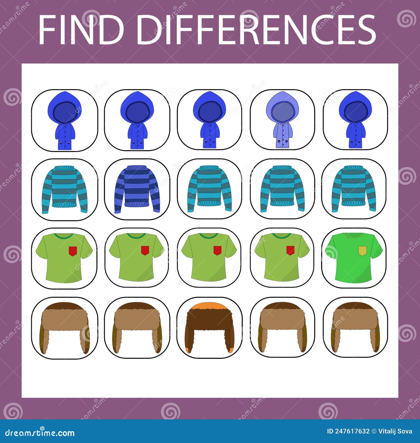 Logic game for children stock illustration. Illustration of search ...