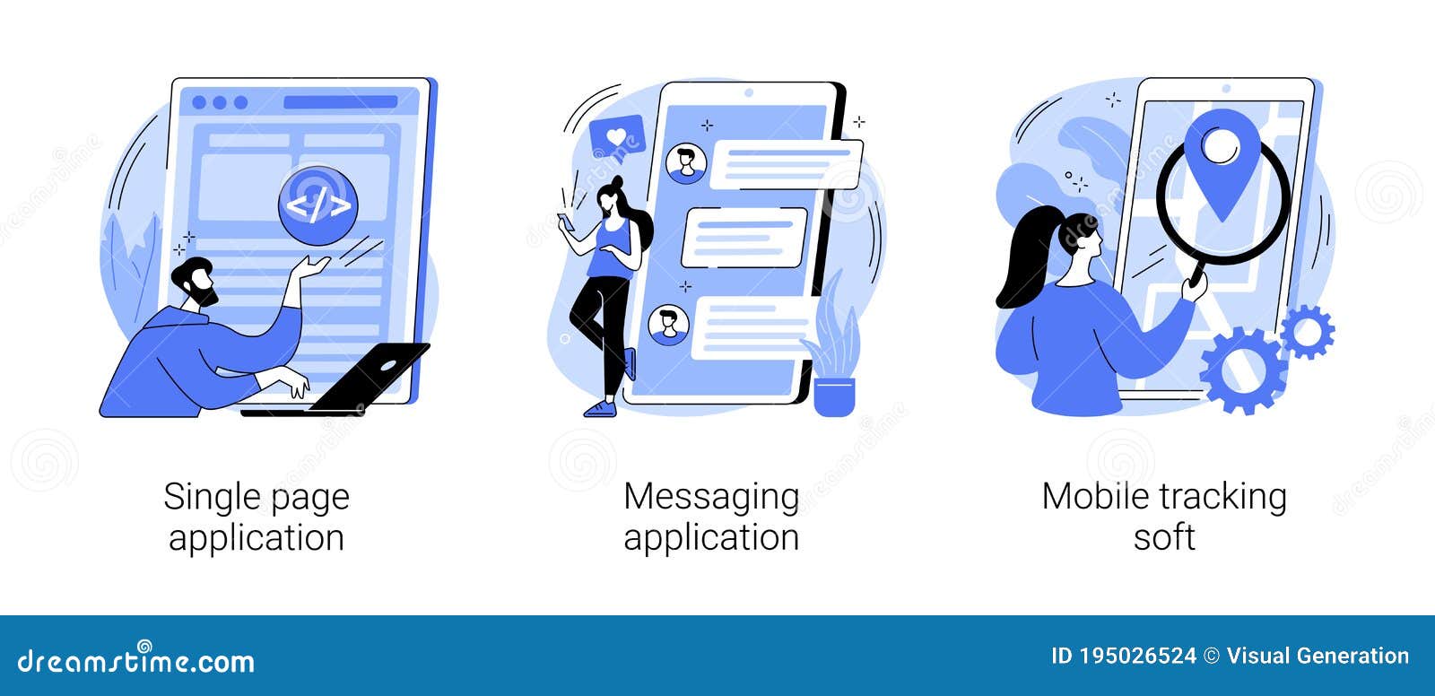 Web Development Abstract Concept Vector Illustrations. Stock Vector ...