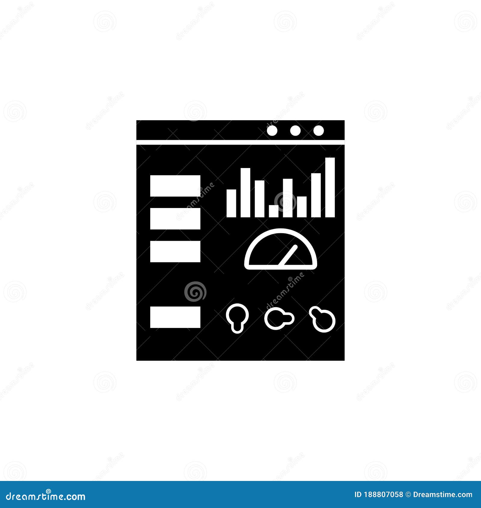 Web Development, Admin Control Panel Icon Stock Illustration ...
