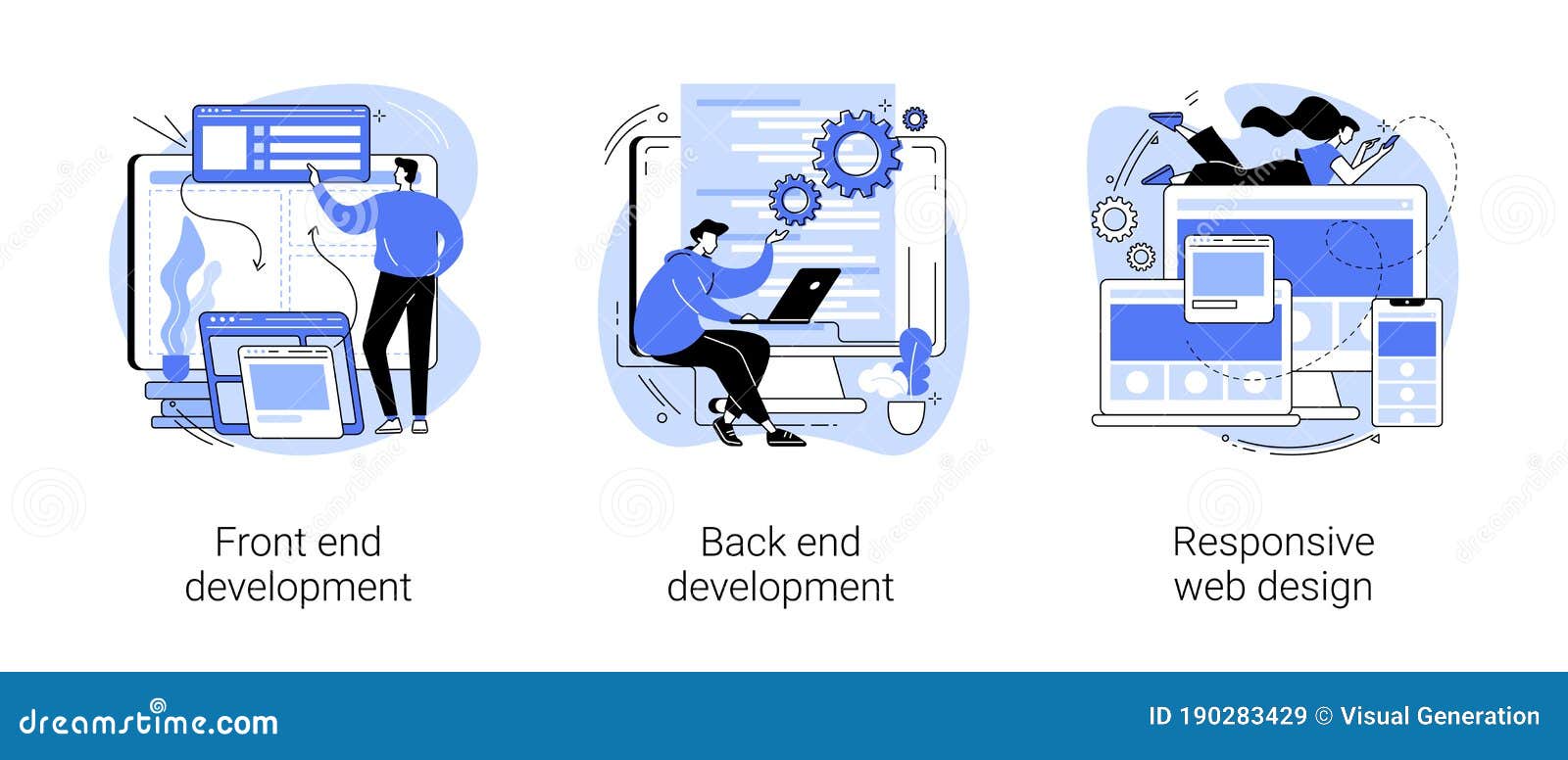 Web Development Agency Abstract Concept Vector Illustrations. Stock ...