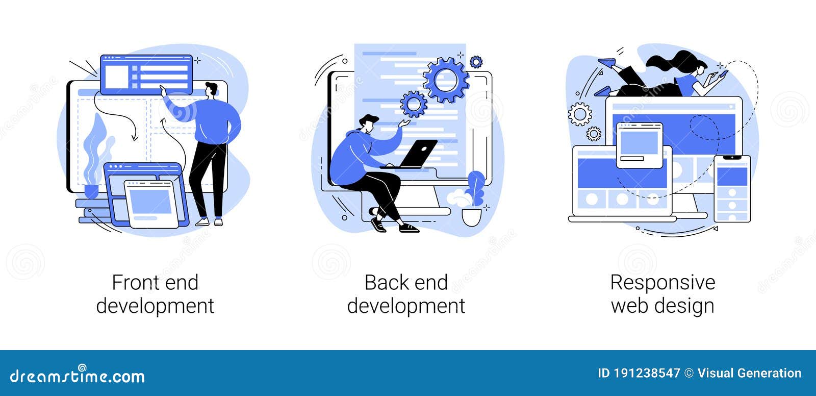 Web Development Agency Abstract Concept Vector Illustrations. Stock ...