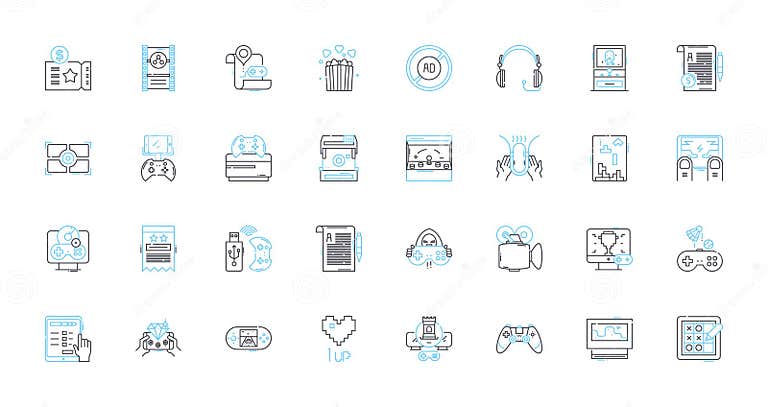 Web Development Agency Linear Icons Set. Web Design, Coding, Programming, HTML, CSS, JavaScript ...