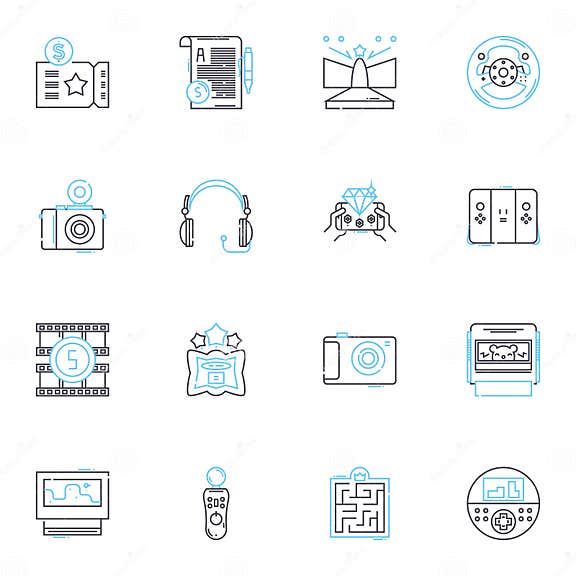 Web Development Agency Linear Icons Set. Web Design, Coding, Programming, HTML, CSS, JavaScript ...