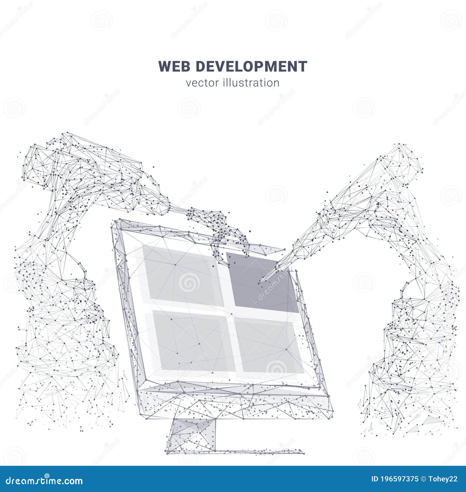 Abstract Illustration of Web Development Concept Stock Vector ...