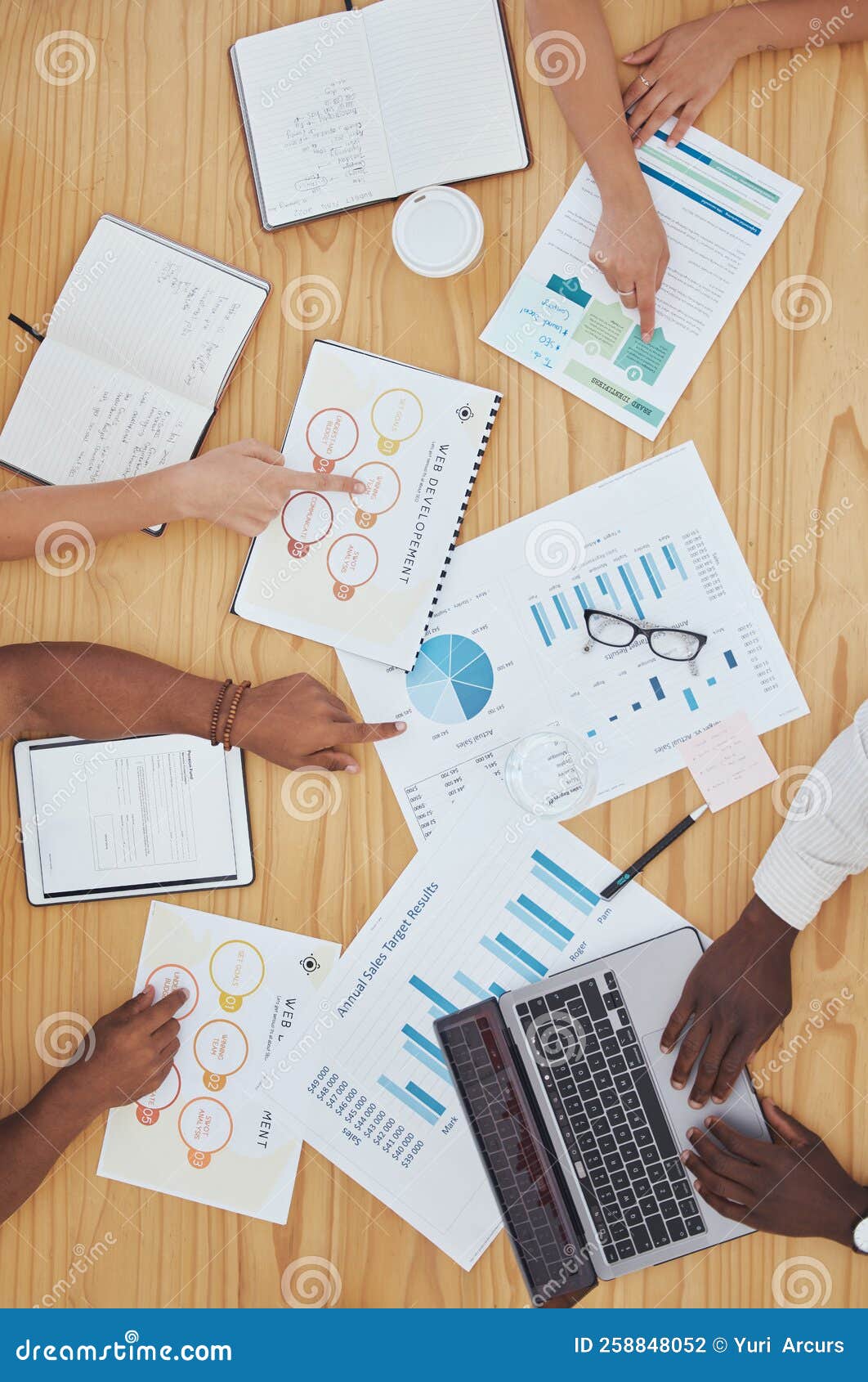 Web Development, Charts and People Meeting, Planning and Working on a ...