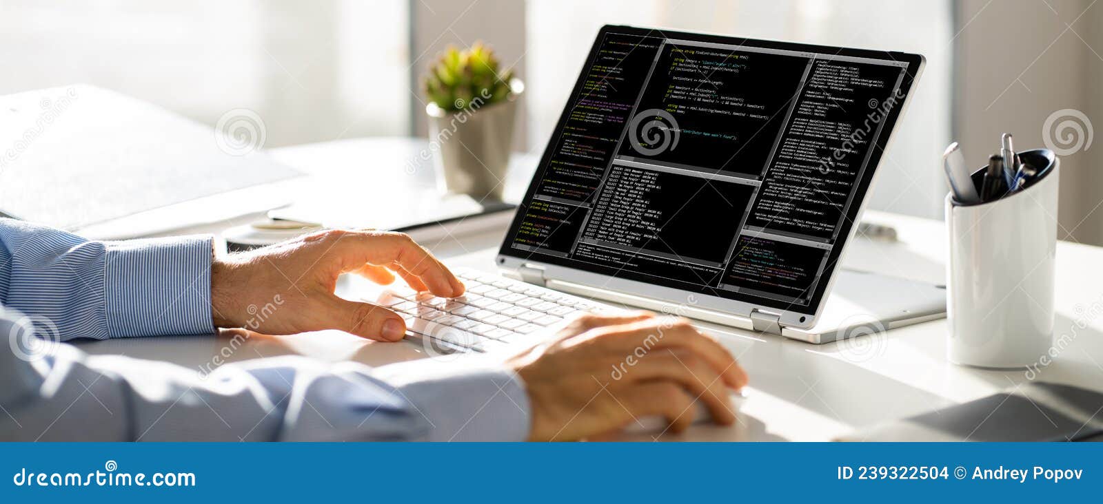 Web Development Code and Coding on Laptop Stock Photo - Image of space ...