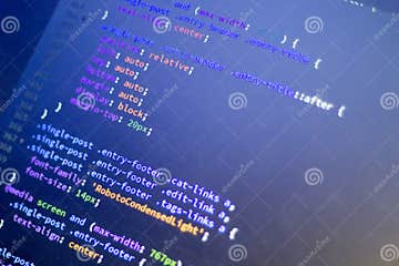 Web Development Code: CSS/less Styles Preprocessor Script Lines ...