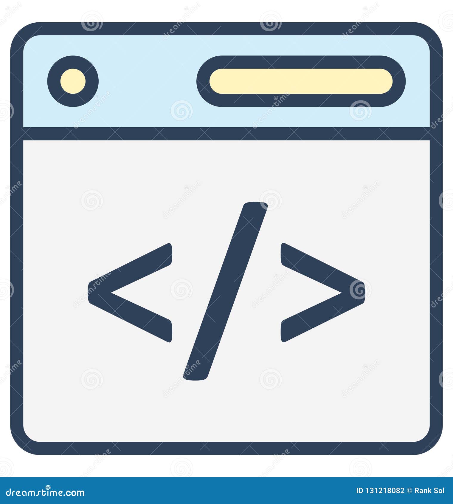 Web, Development Code Isolated Vector Icon that Can Be Very Easily Edit ...