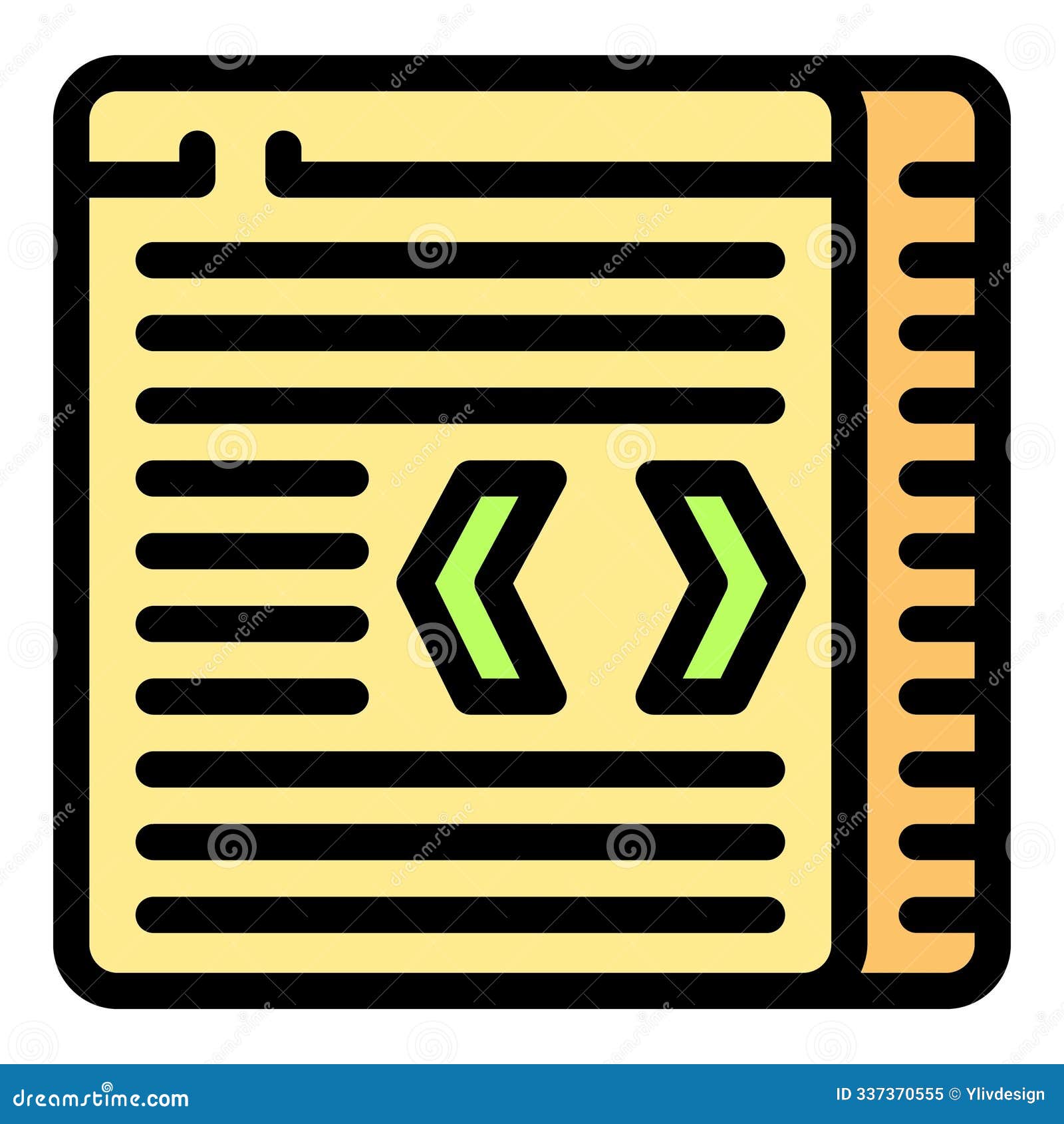 Web Development Code Programming Icon with Arrows and Lines Stock Vector - Illustration of ...