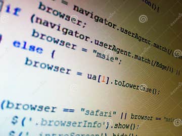 Web Development Code Script on a White Background Editor Editorial ...