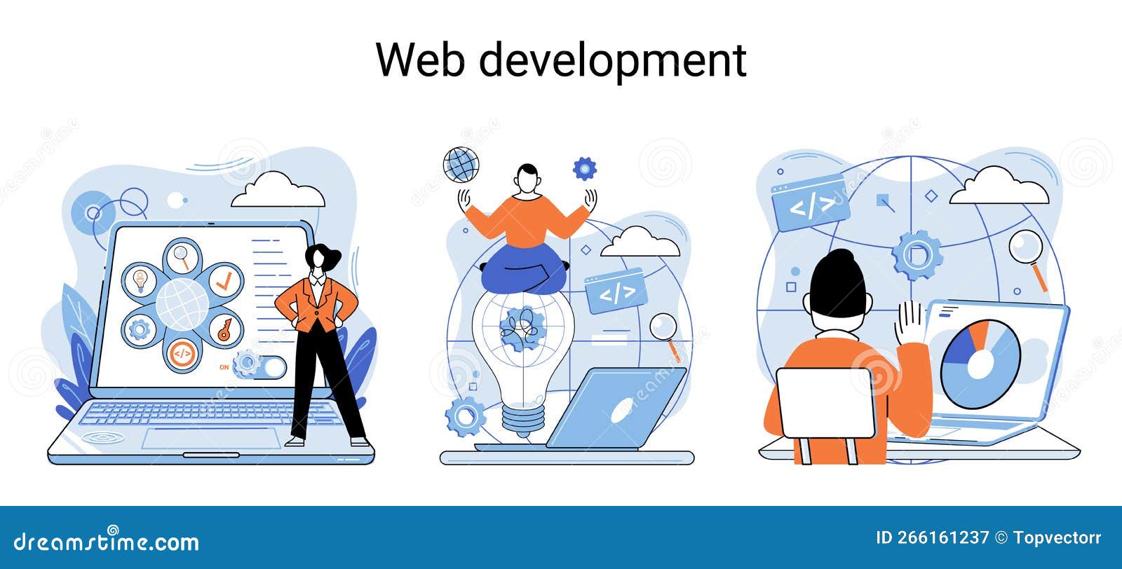 Web Development Coding And Programming Creation Digital Software