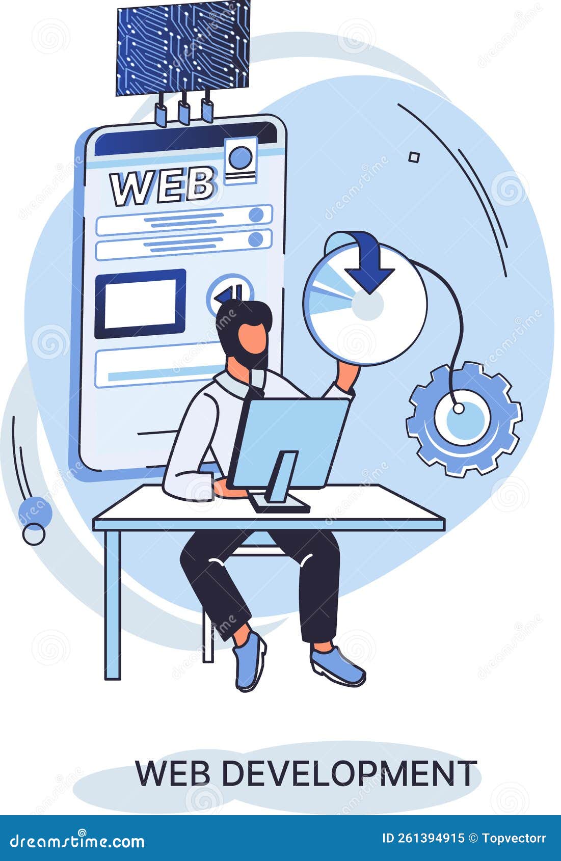 Web Development Coding And Programming Creation Digital Software