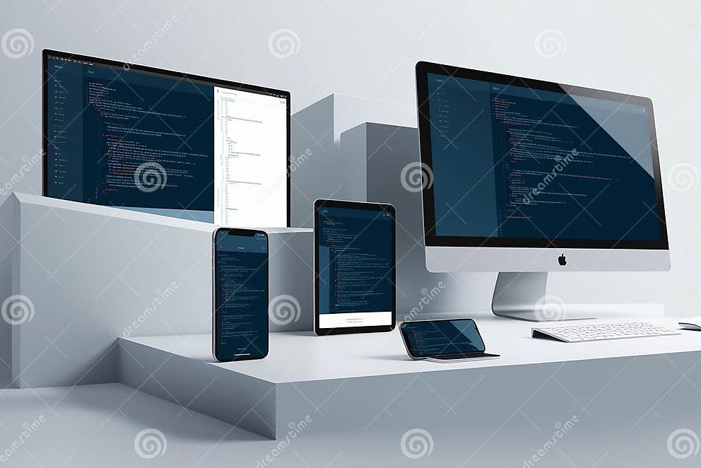 Web Development, Coding and Programming Responsive Layout Internet Site ...