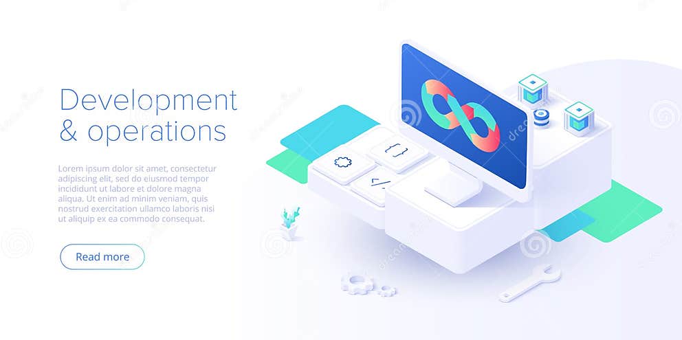 Web Development Concept in Flat Design. Developers or Designers Working at Internet App or ...