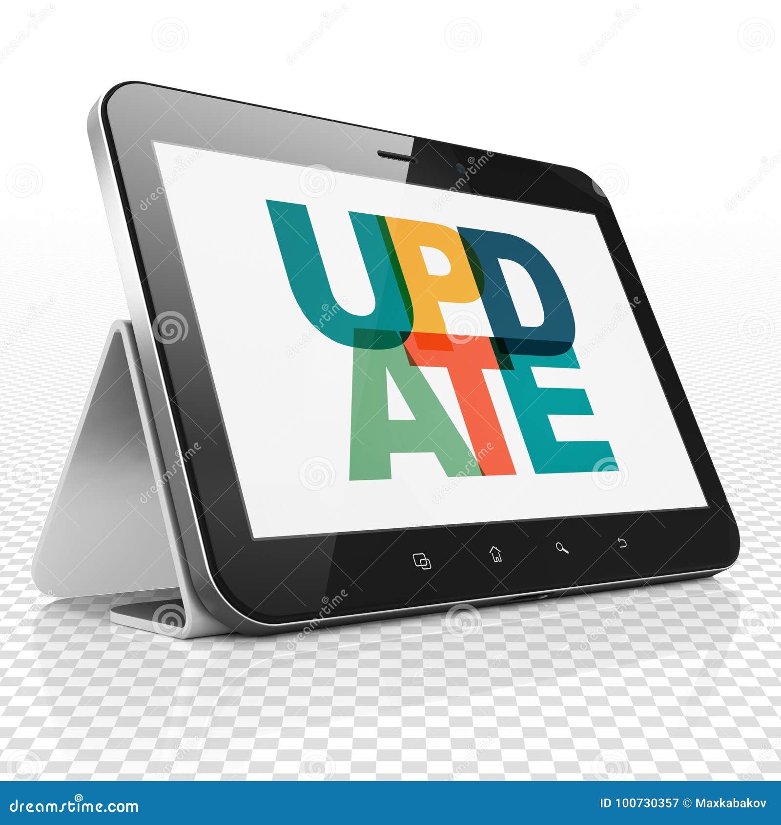 Web Development Concept: Tablet Computer with Update on Display Stock ... Web Development Concept: Tablet Computer with Update on Display Stock ...