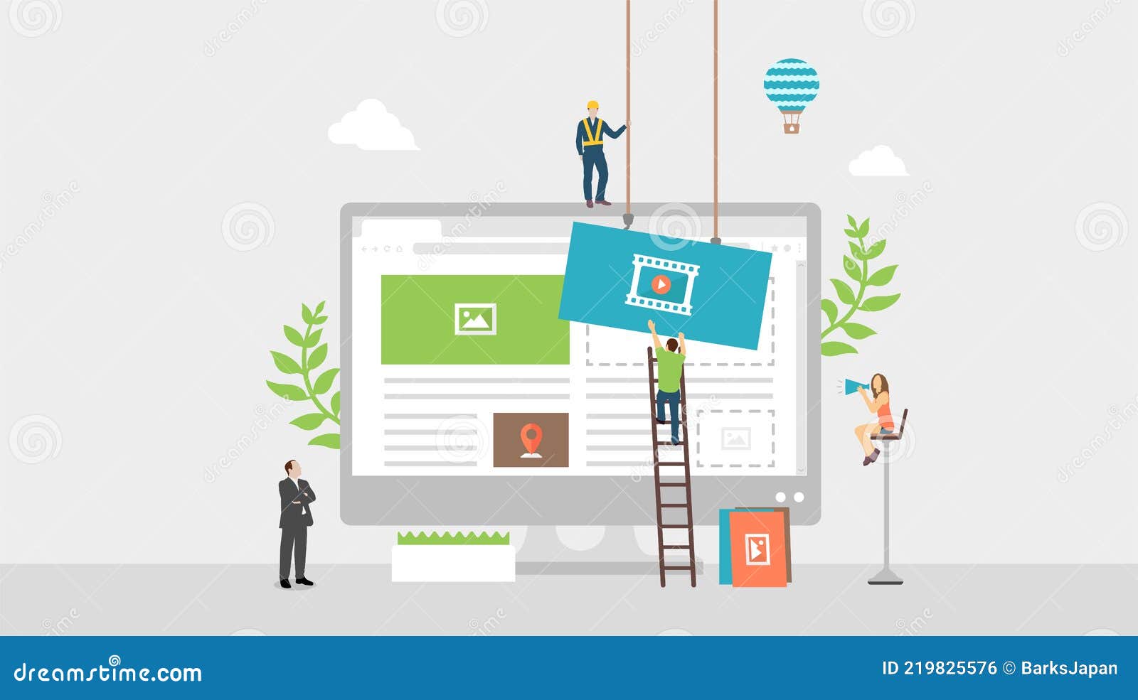 Web Development Concept Vector Banner Illustration Stock Vector ...