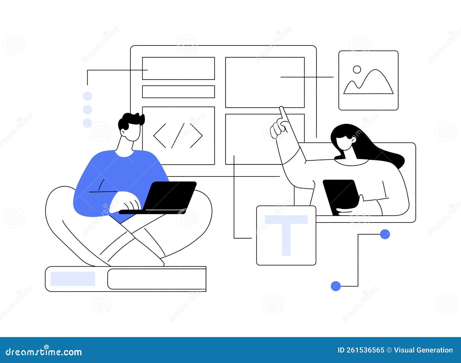 Web Development Courses Abstract Concept Vector Illustration. Stock ...