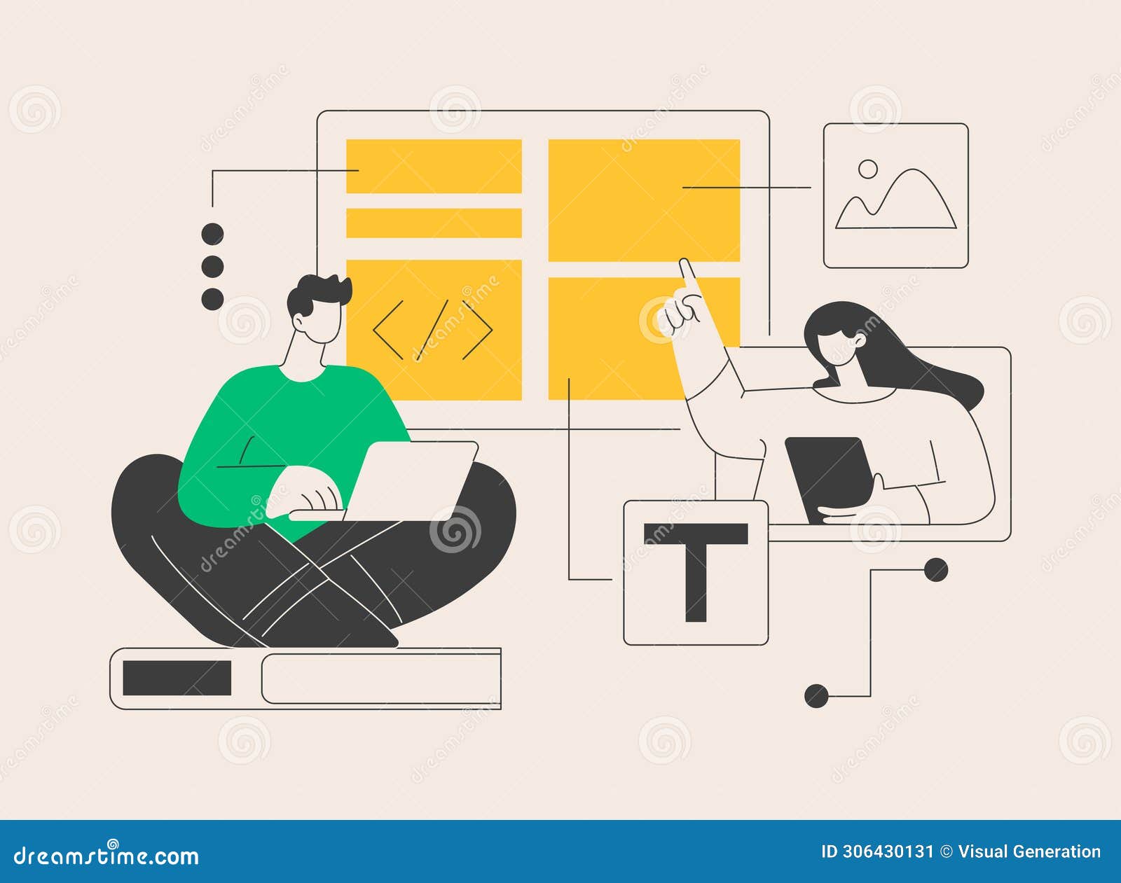 Web Development Courses Abstract Concept Vector Illustration. Stock ...