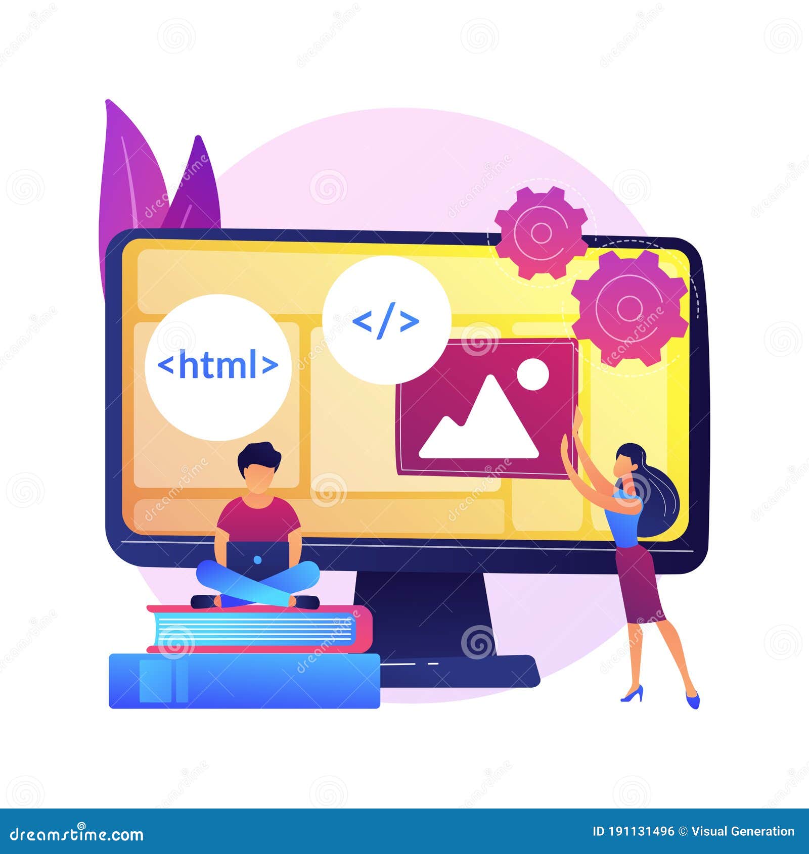 Web Development Courses Vector Concept Metaphor Stock Vector ...