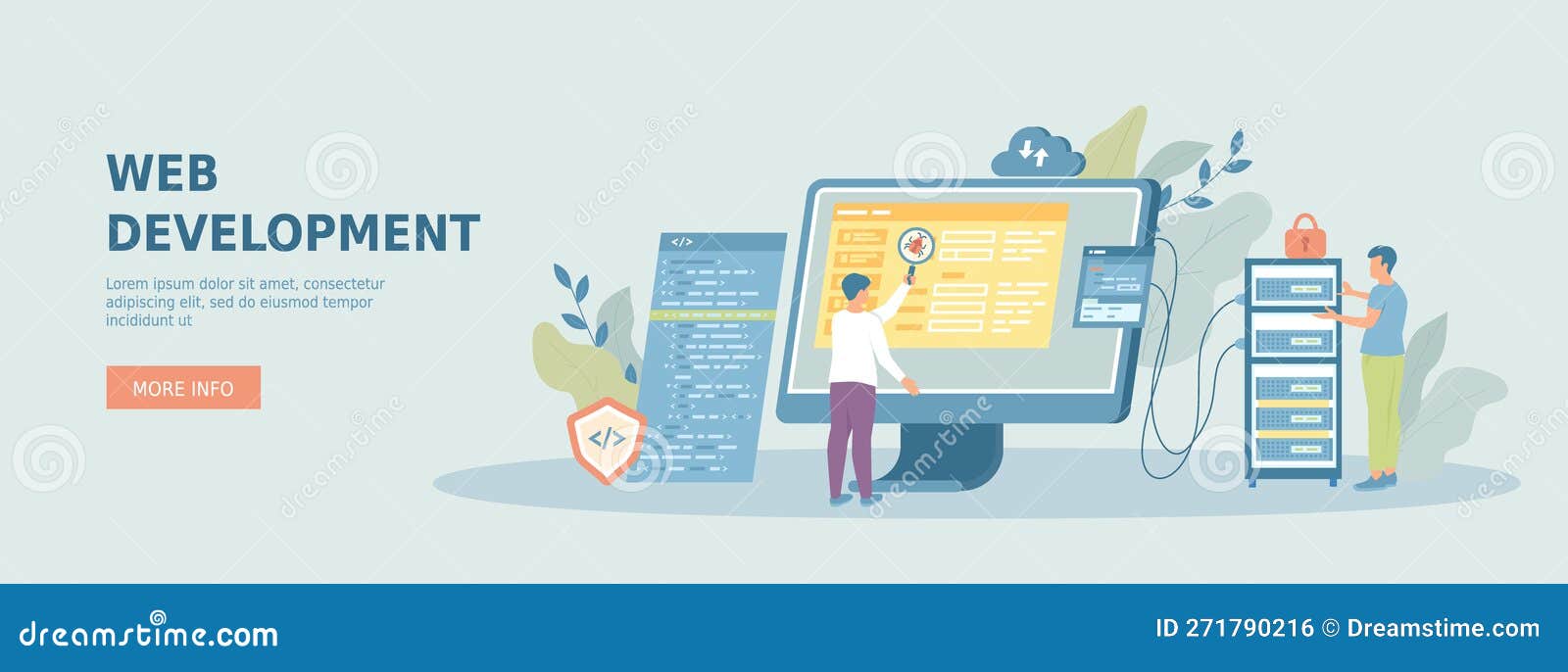 Web Development Developers Creating Program Code Development Of Software And Programming