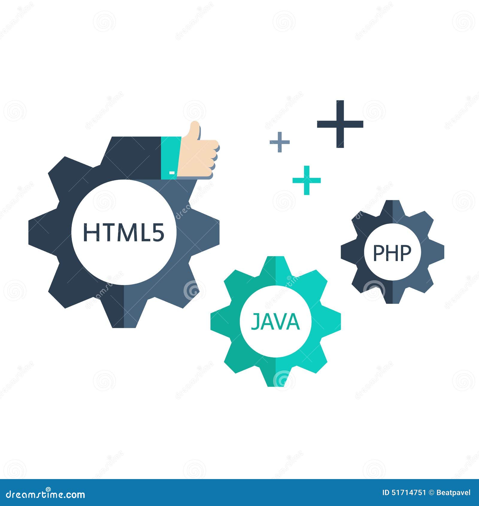 Web Development Elements stock vector. Illustration of design - 51714751