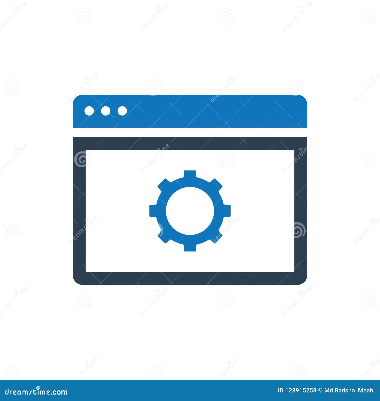 Web Development Icon stock vector. Illustration of symbol - 128915258