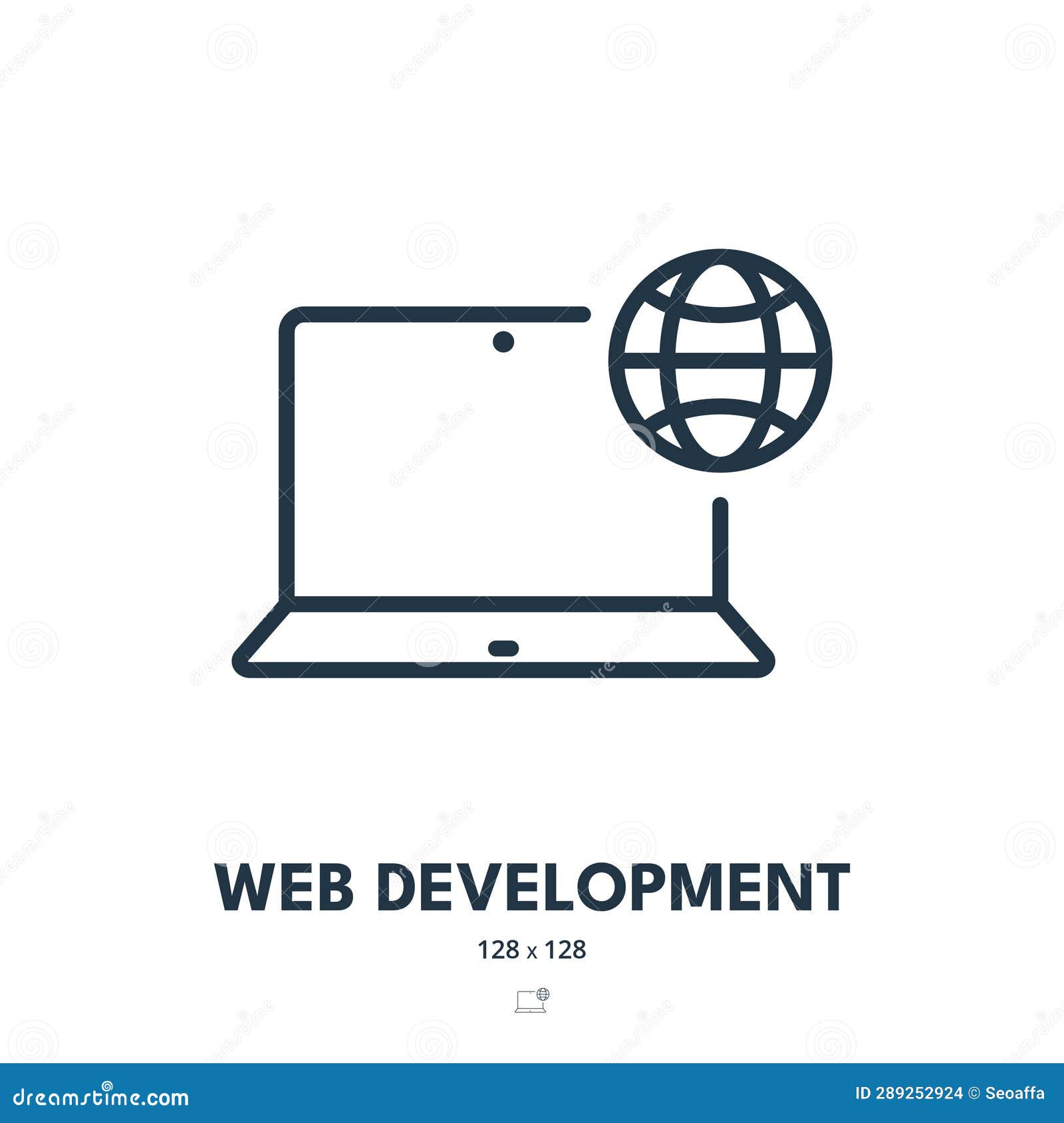 Web Development Icon. Website, Programming, Coding. Editable Stroke ...