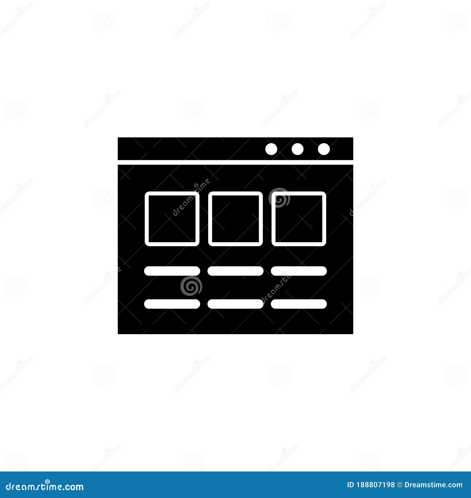 Web development icon stock illustration. Illustration of page - 188807198