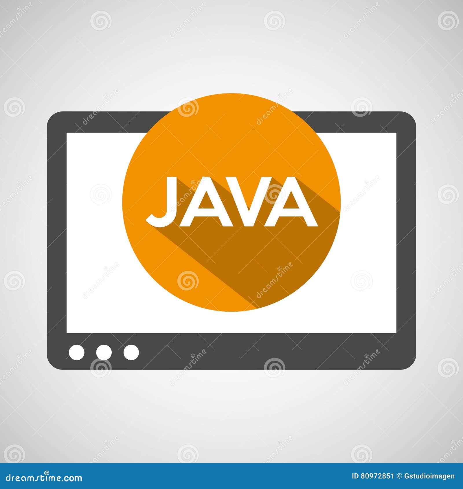 Web Development Java Technology Stock Vector - Illustration of html ...