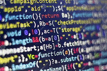 Web Development Javascript HTML5 Code. Abstract Information Technology ...