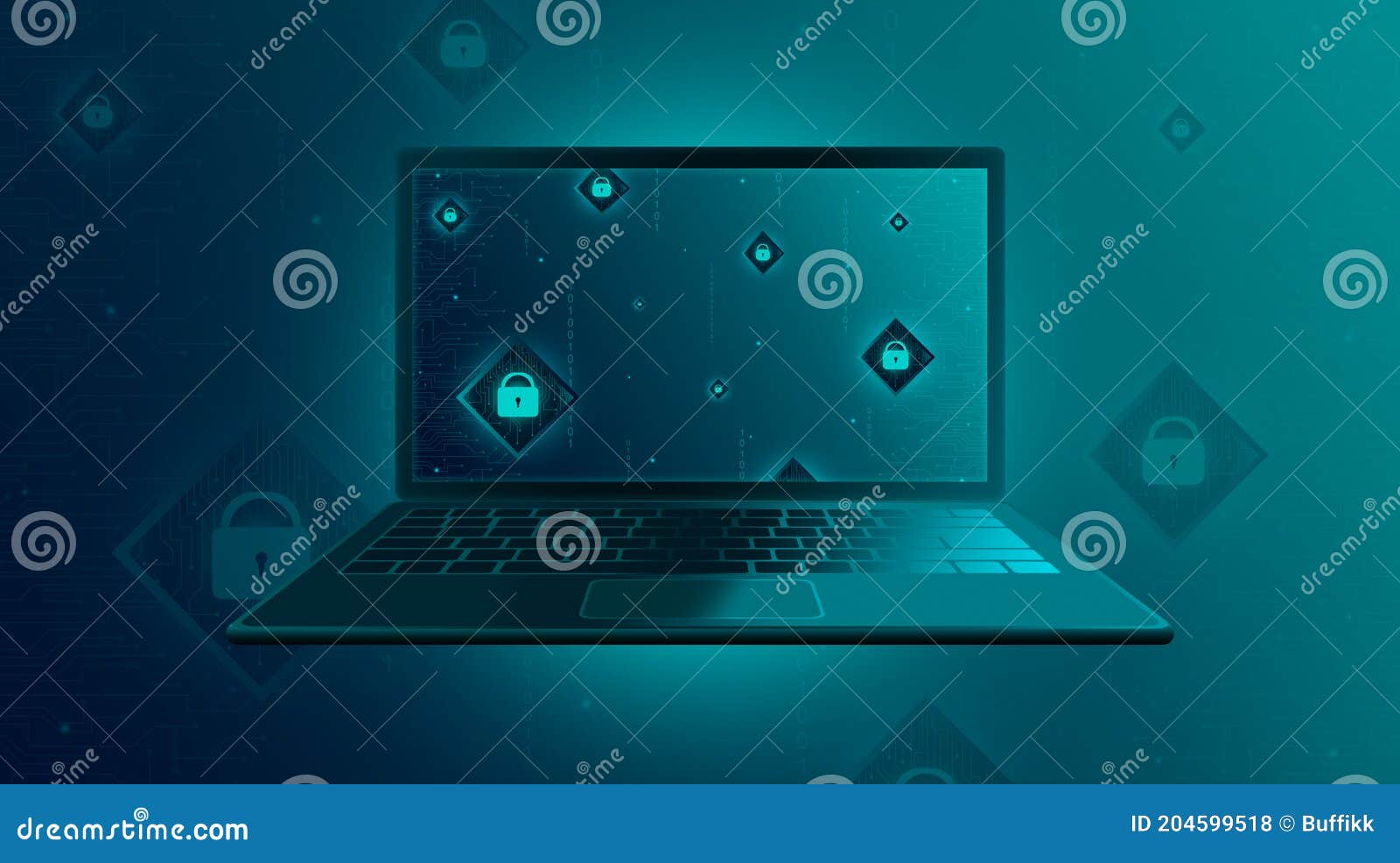 Web Development, Laptop Protection Software. Shield Icon Cyber Security ...