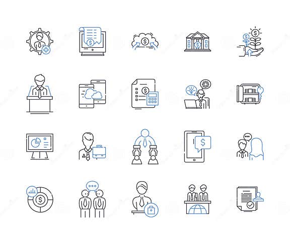 Web Development Line Icons Collection Html Css Javascript Frameworks Php Backend Frontend