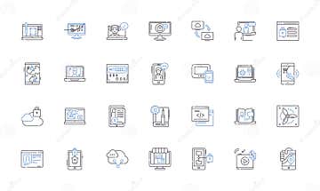 Web Development Line Icons Collection. Programming, HTML, CSS ...