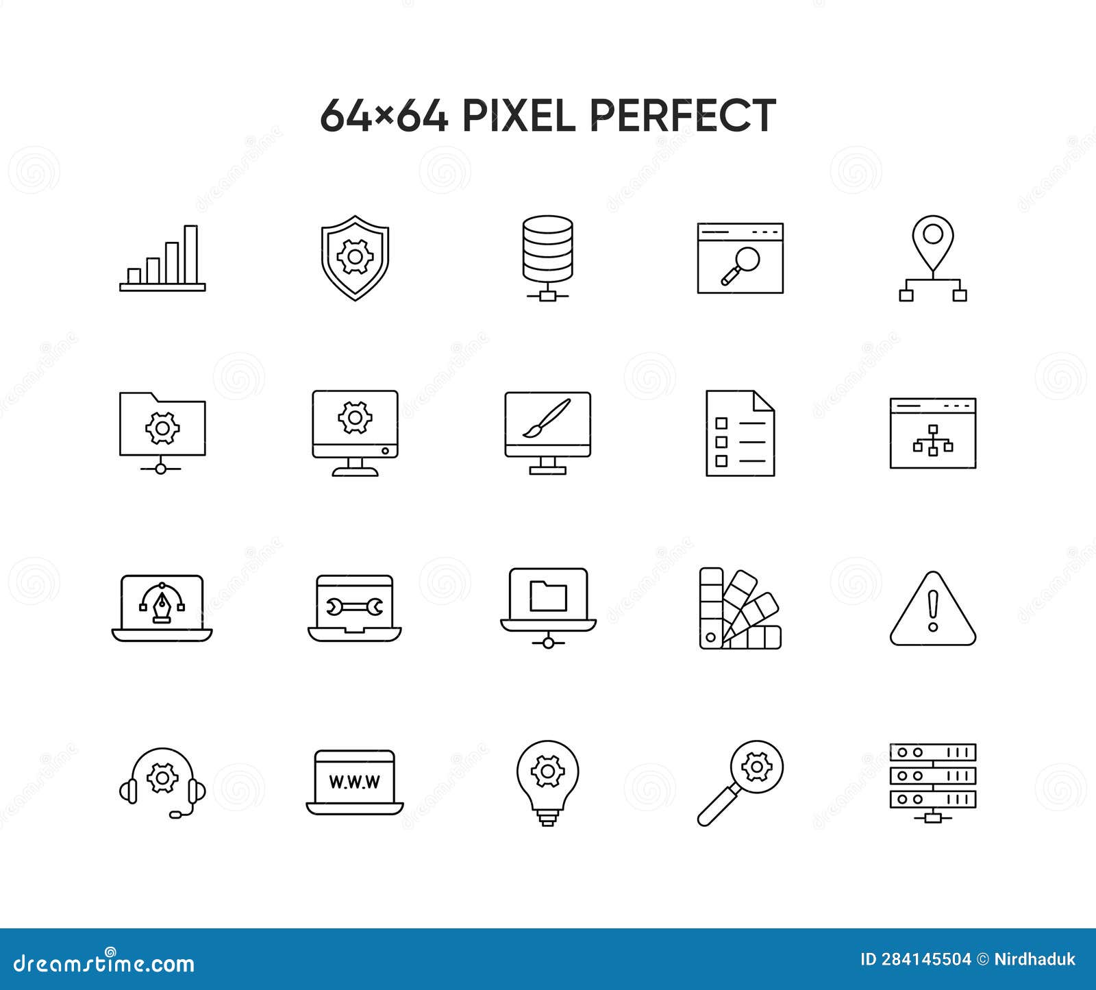 Set of Web Development Icons Collection. Stock Vector - Illustration of ... Set of Web Development Icons Collection. Stock Vector - Illustration of ...