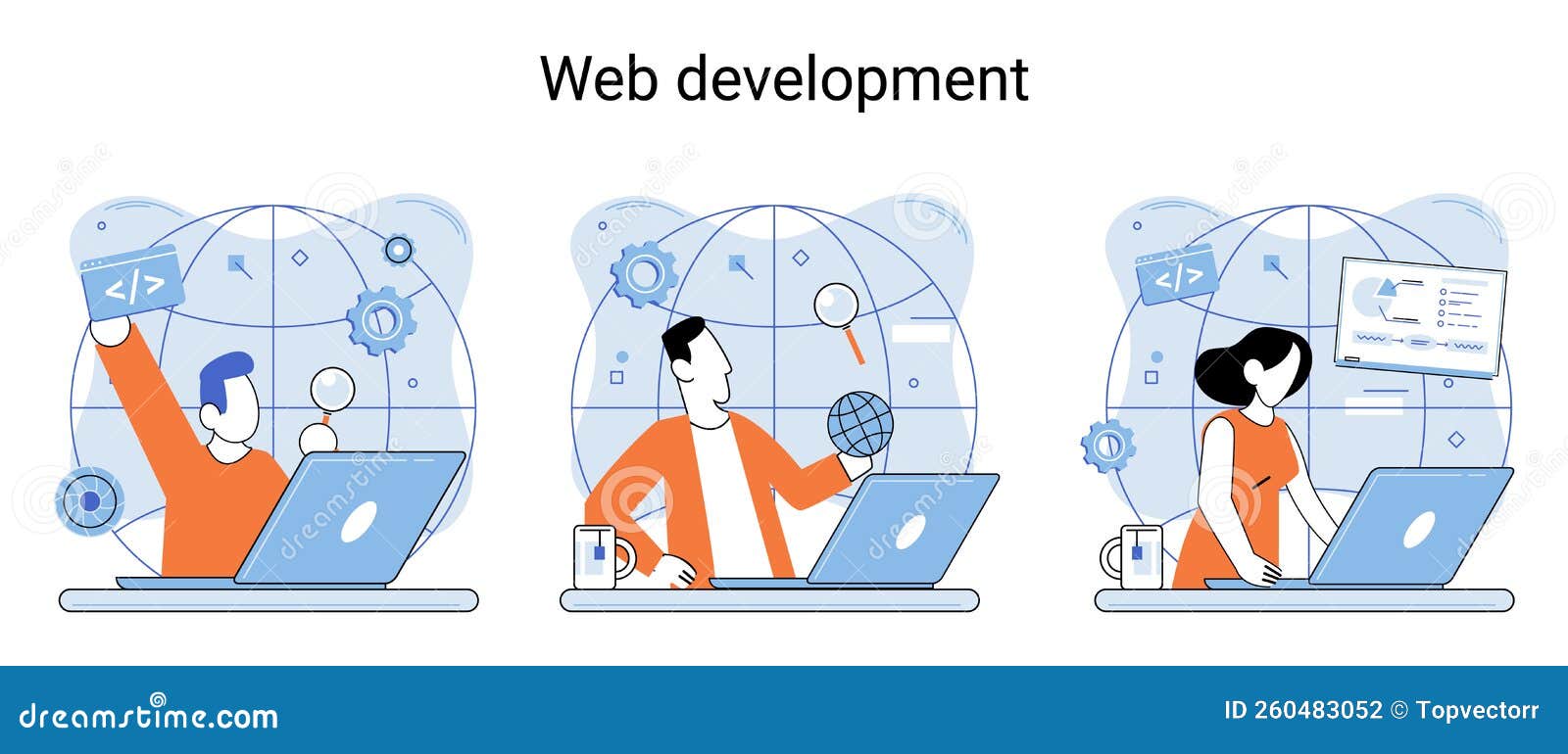 Web Development Coding And Programming Creation Digital Software Mobile Desktop Platforms